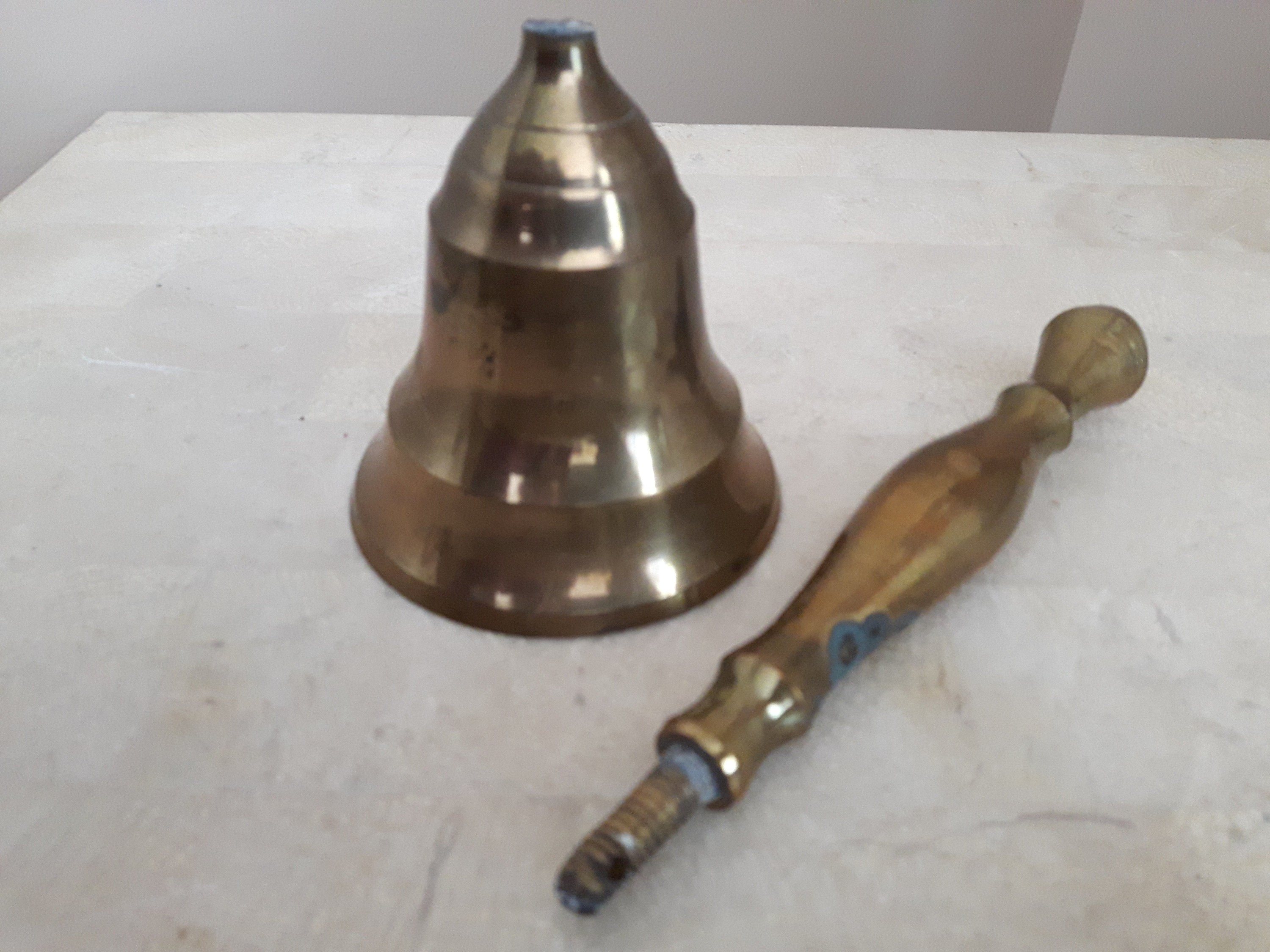 Vintage Brass Bell Brass Dinner Bell Made in India | Etsy