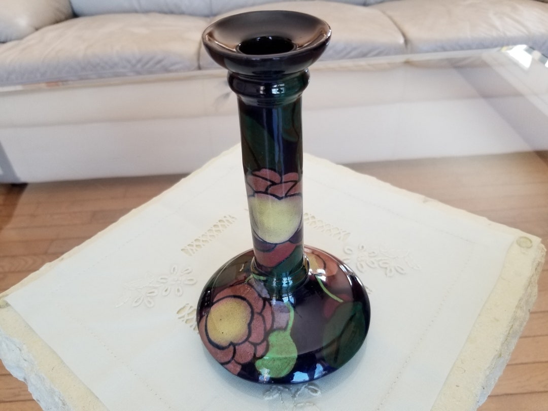 Royal Stanley Ware Pottery Candle Stick, Jacobean England Candlestick ...