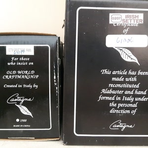 Vintage Castagna Resin Dog Figurines, Dog Sculptures by Castagna, Irish ...