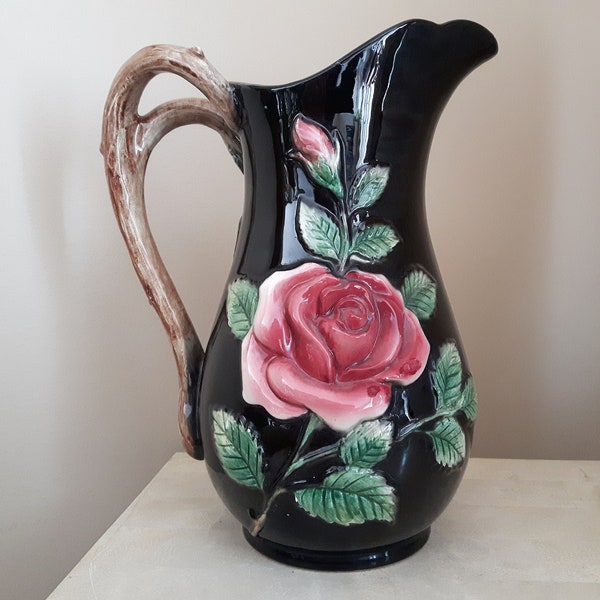 Pink Rose Pitcher - Etsy