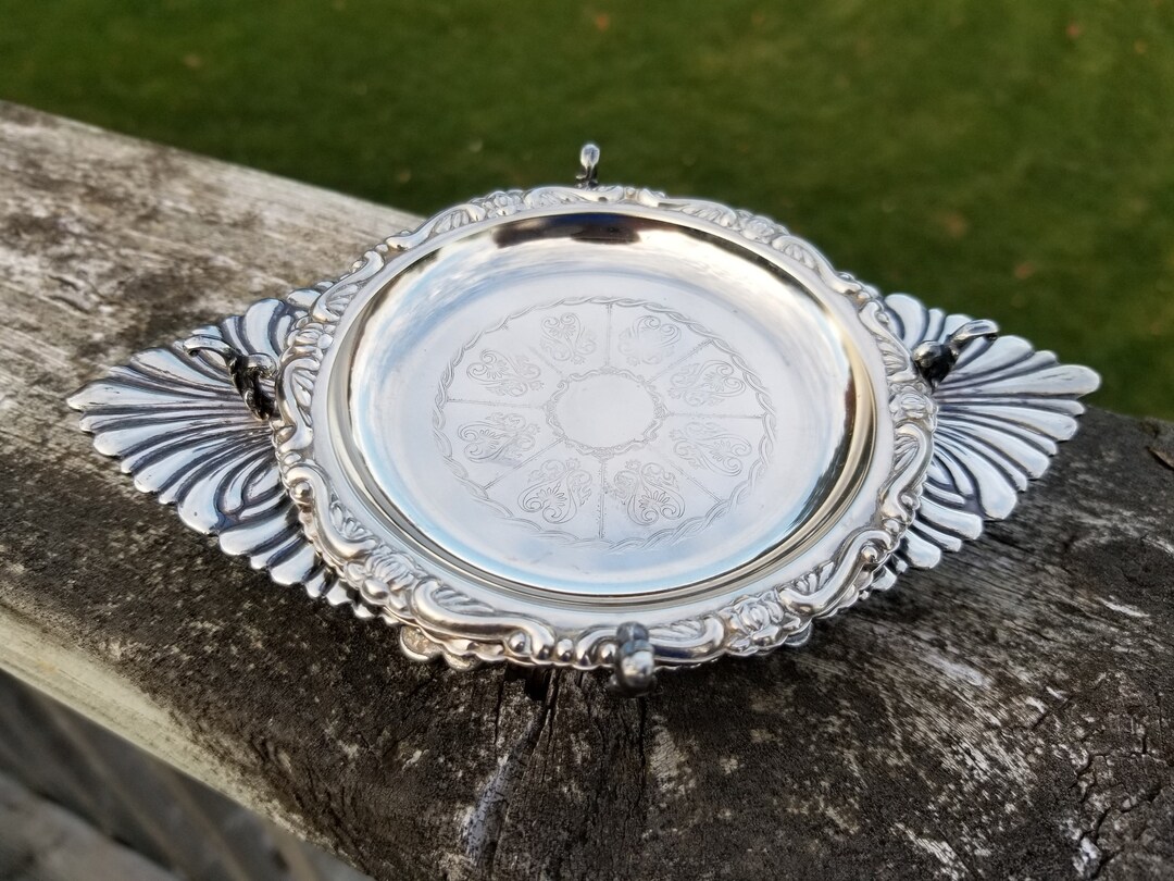 Antique Meriden Britannia Company Silver Plated Oval Dish Holder ...