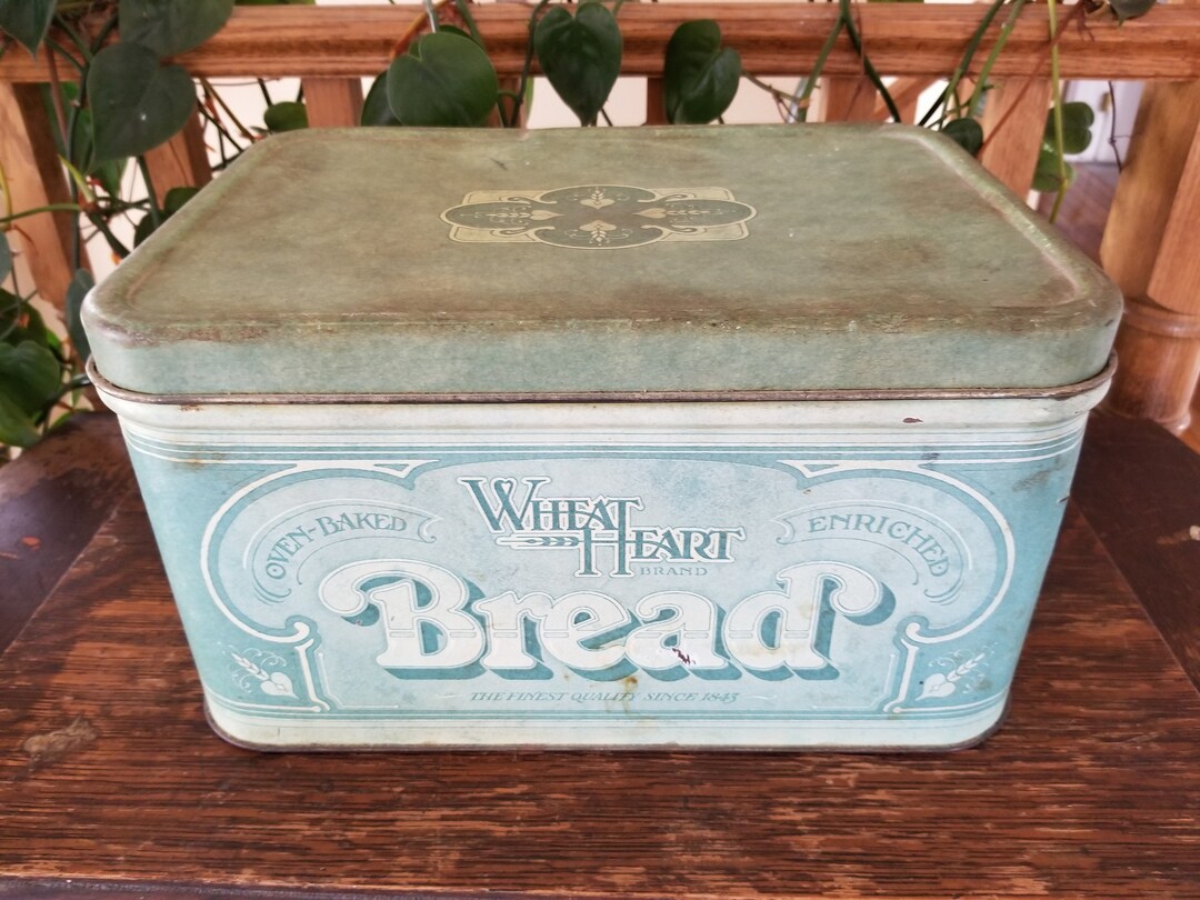 Vintage Wheat Heart Brand Bread Box, Tin Bread Box - Etsy