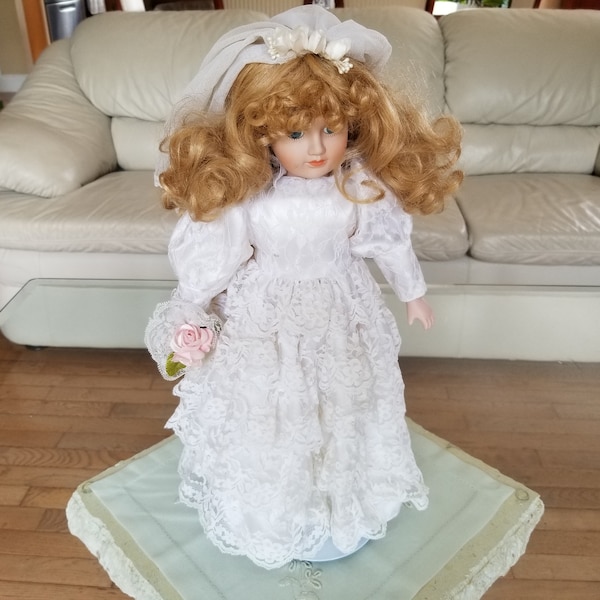 Porcelain Bride Doll - Etsy