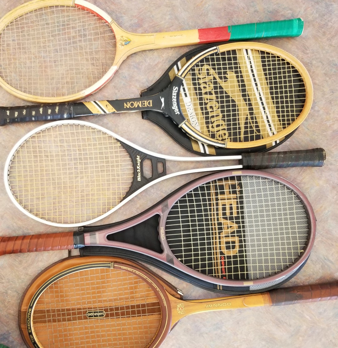 Vintage Tennis Racquet, Slazenger Demon Racquet, Head Composite Edge ...