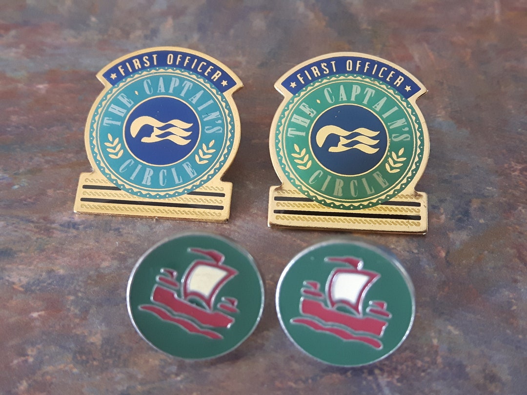 Lot of 4 Souvenir Enamel Cruise Ship Lapel Pins, Viking Travel Lapel ...