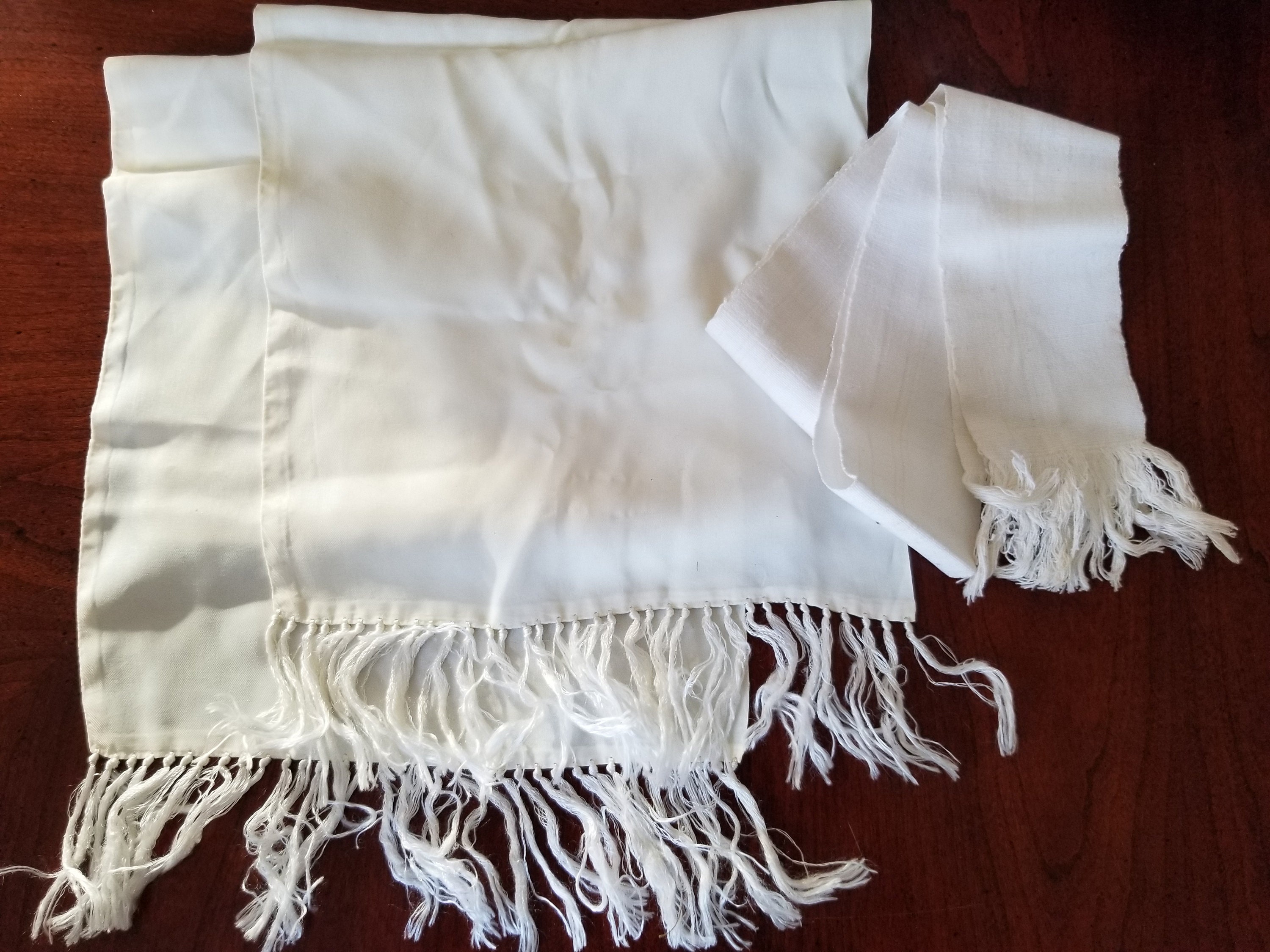 White Silk Flying Scarf