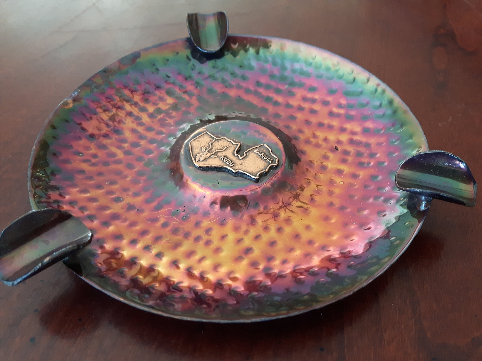 Vintage Copper Ashtray Souvenir of Zambia Copper Ashtray - Etsy