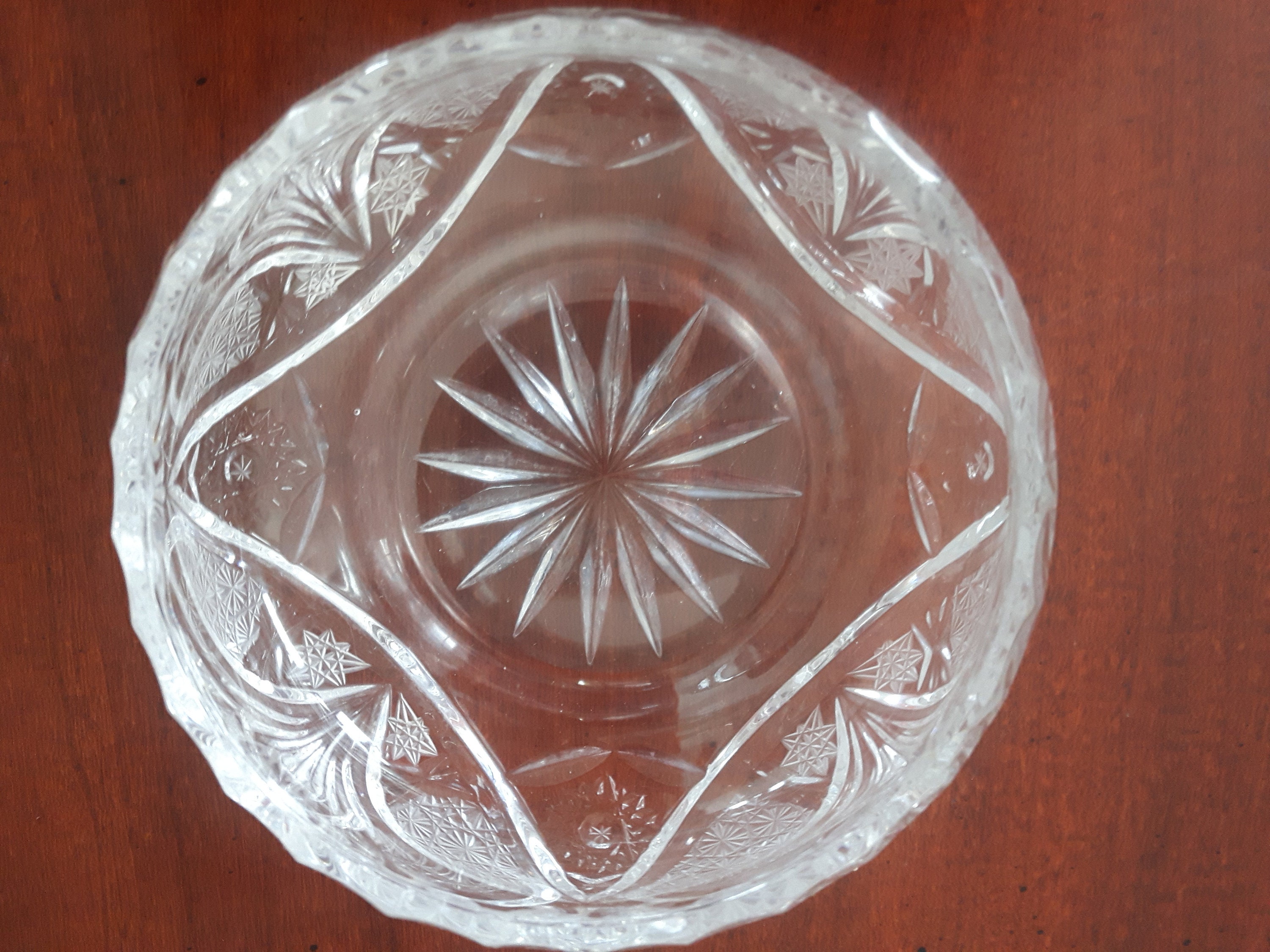 Small Cut Crystal Bowl, Crystal Sauce Bowl, Crystal Rose Bowl, Crystal ...