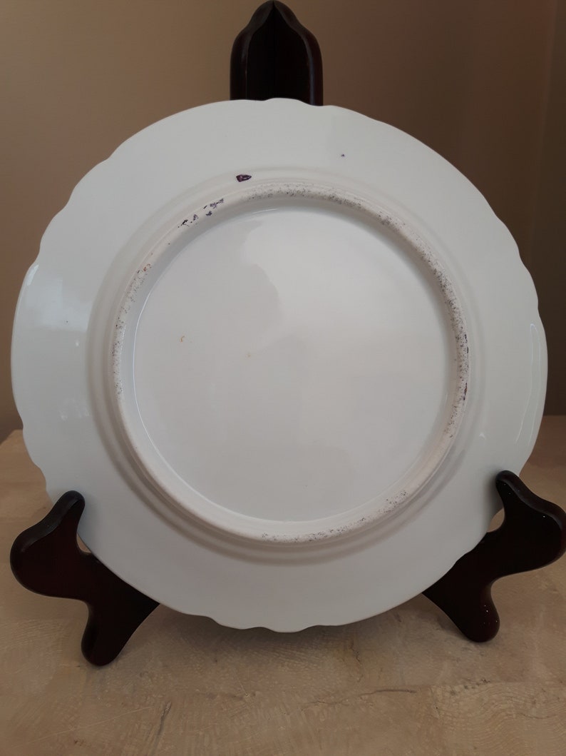 Vintage China Plate Collectible China Plate Purple and - Etsy