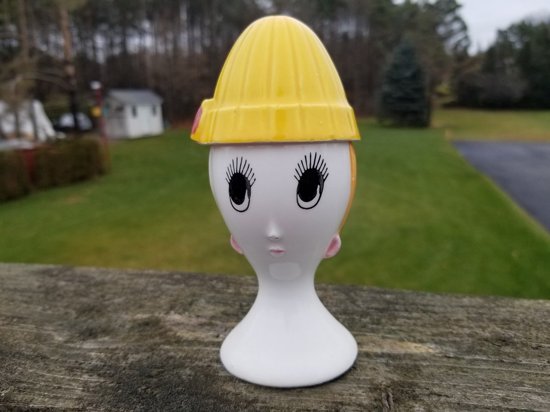 Vintage Egg Cup and Salt Shaker, Whimsical Egg Cup Made in Japan ...