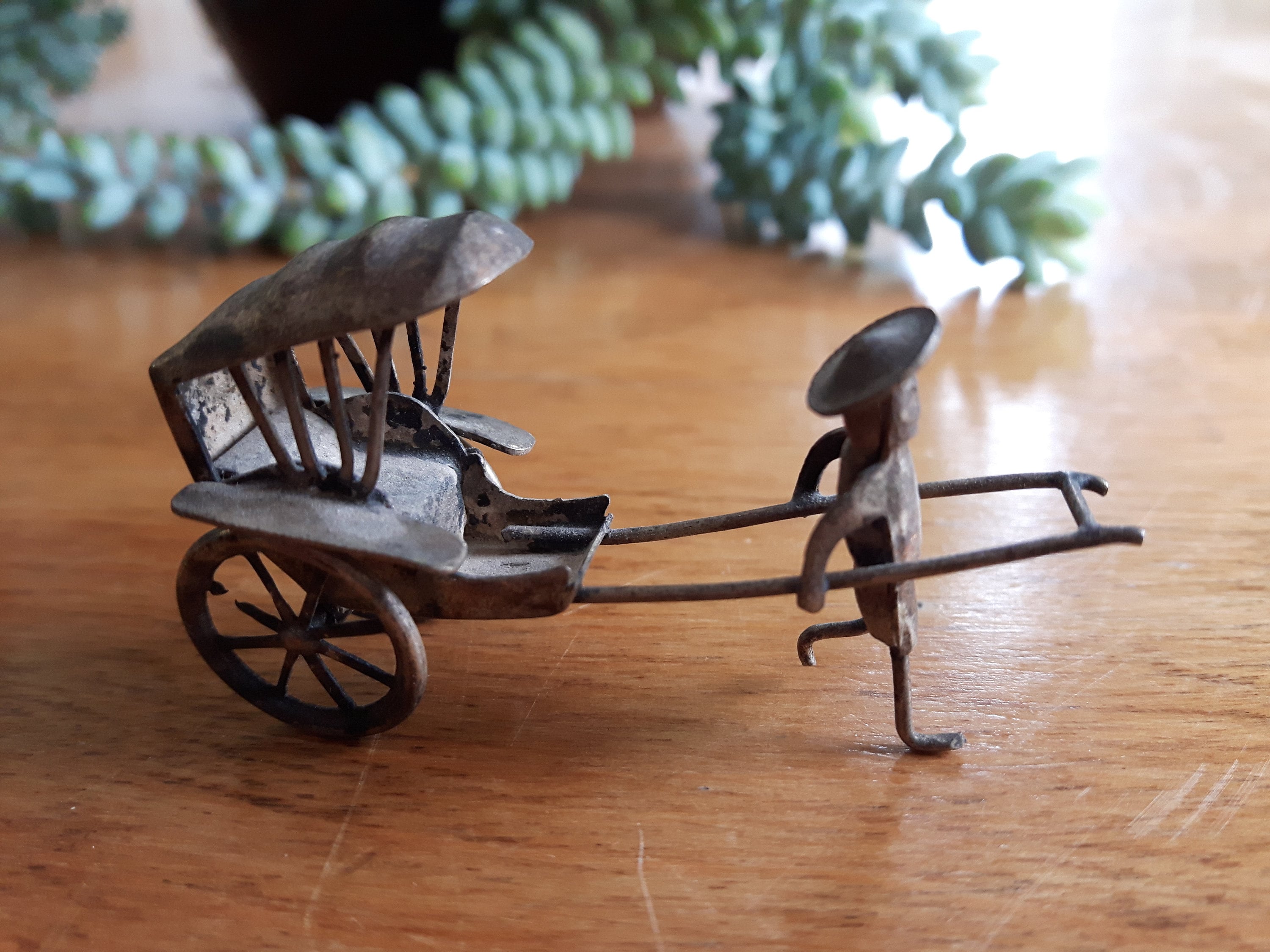 Antique Silver Plated Rickshaw and Driver Late Qing Rickshaw - Etsy