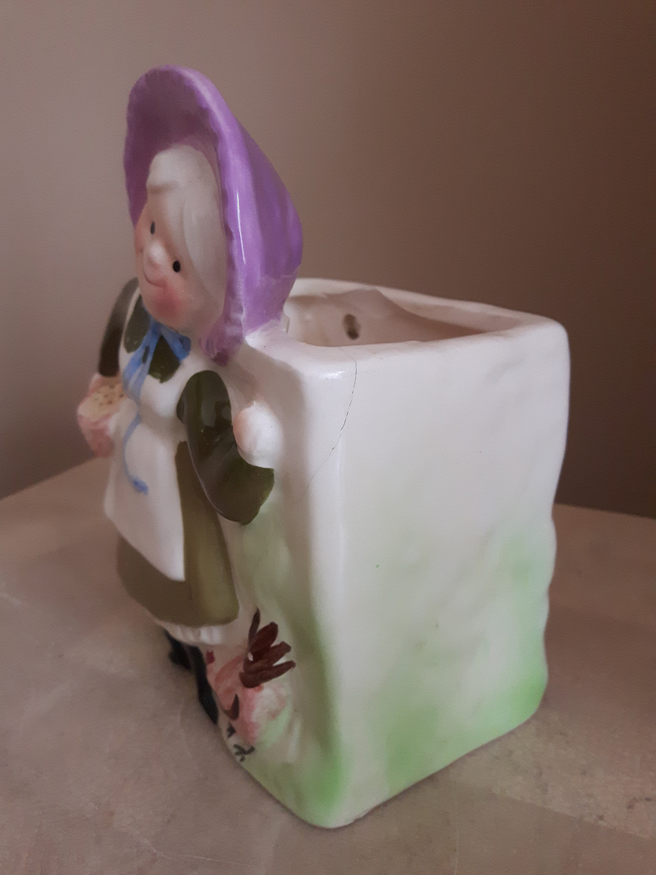 Vintage Ceramic Planter Nippon Yoko Boeki, Farmer's Wife Ceramic Plant ...