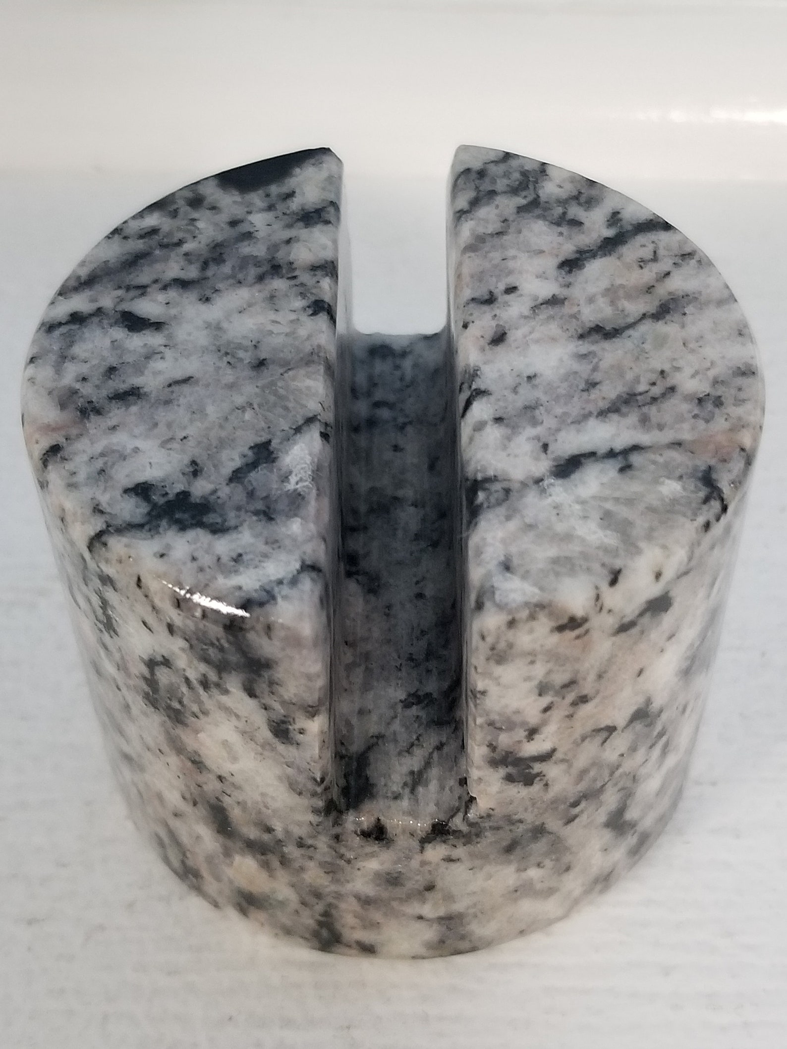 Hand Made Polished Stone Business Card Holder, Stone Cell Phone Holder ...