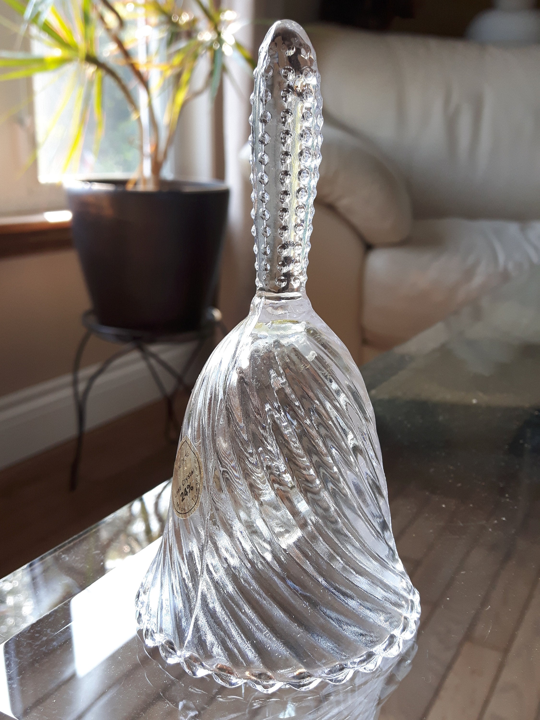 Vintage Chung Chung 24 % Lead Crystal Bell Crystal Glass Bell - Etsy ...