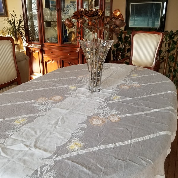 Applique Tablecloth - Etsy