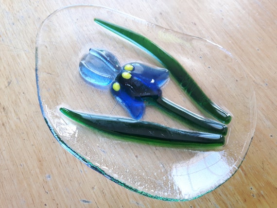 Home Décor Home & Living Vintage Infused Glass dish etna.com.pe