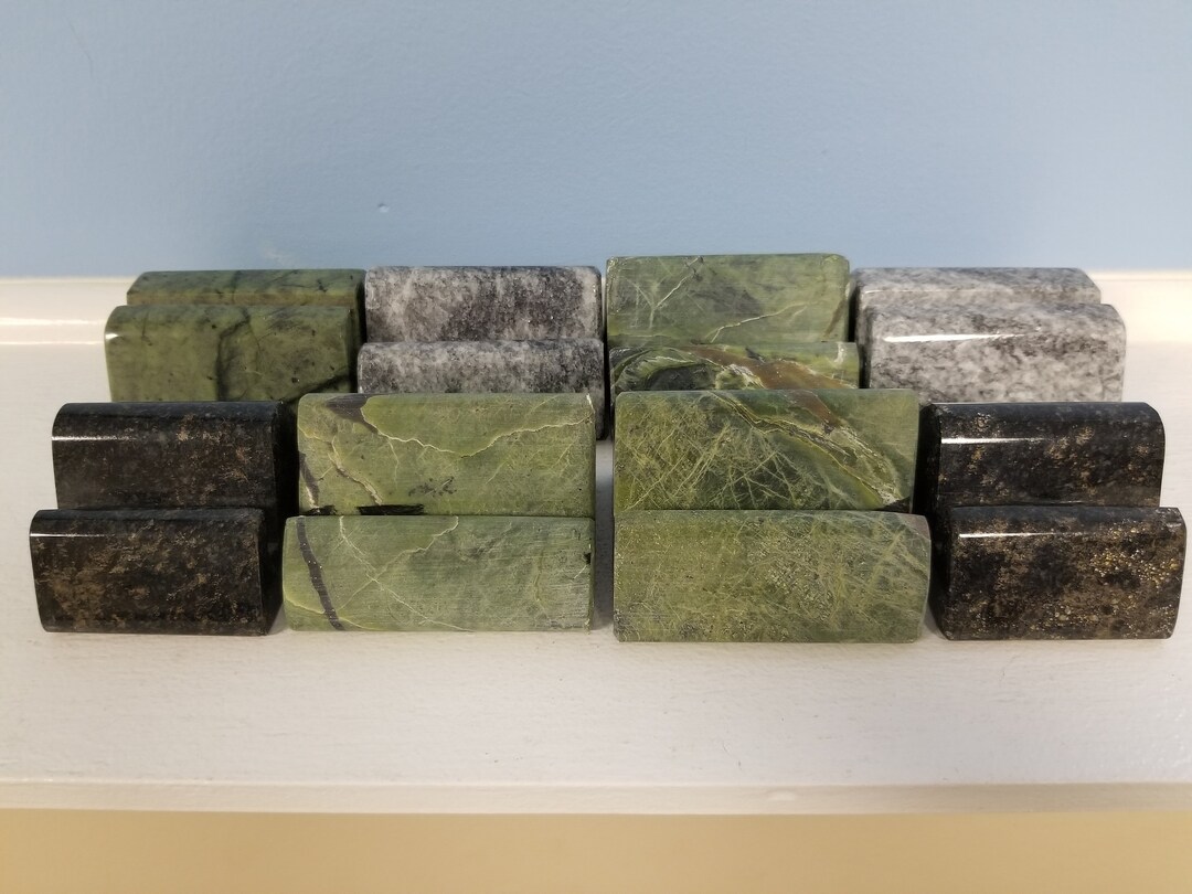 Polished Stone Business Card Holder, Hand Made Stone Card Holder - Etsy