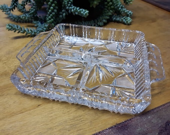 Crystal Divided Dish - Etsy
