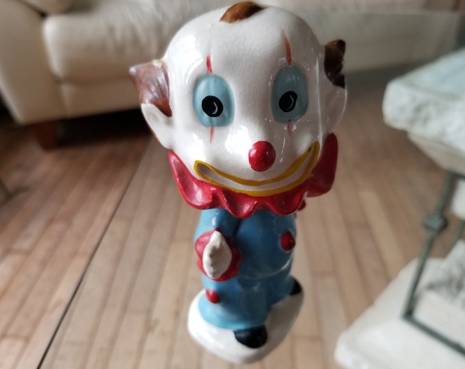 Vintage Bobble Head Nodder Clown Figurine, Clown Nodder Made in Japan ...
