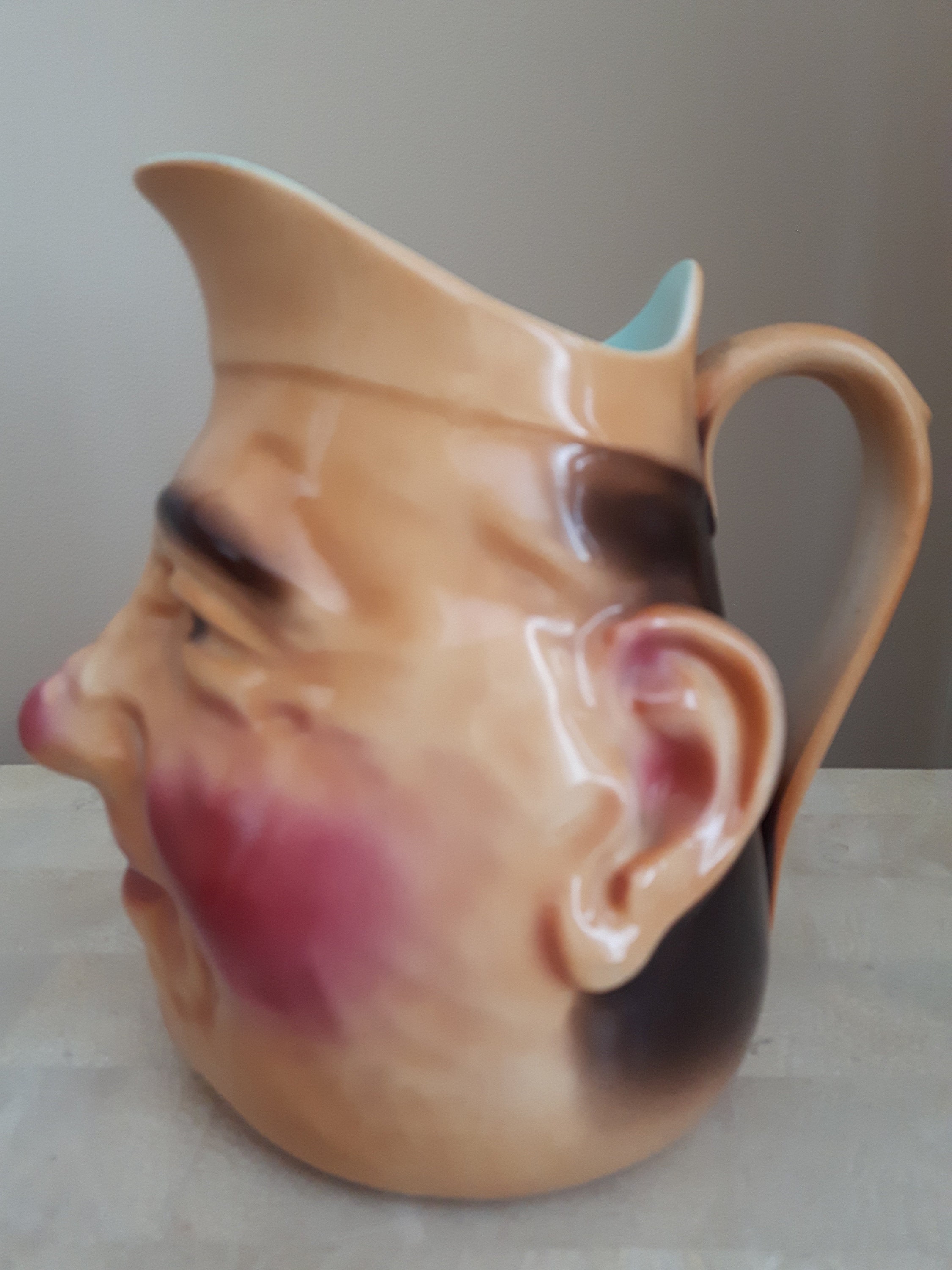 Rare Antique Character Jug Devon Ware Stoke on Trent - Etsy