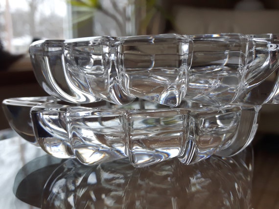 Crystal Clear Industries Lead Crystal Leaf Dish, Pair… - Gem