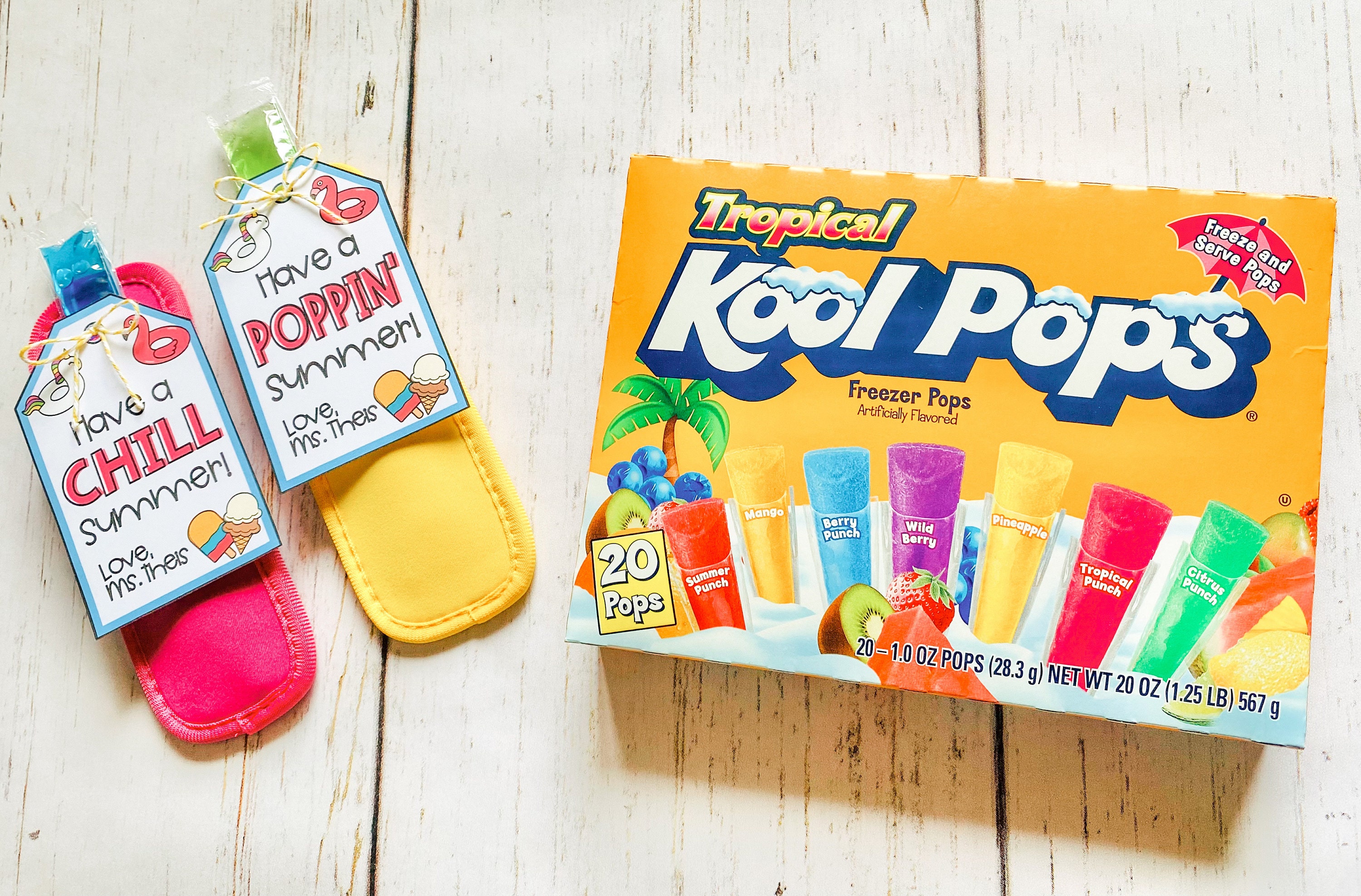 Summer Gift Tags for Popsicles - Etsy