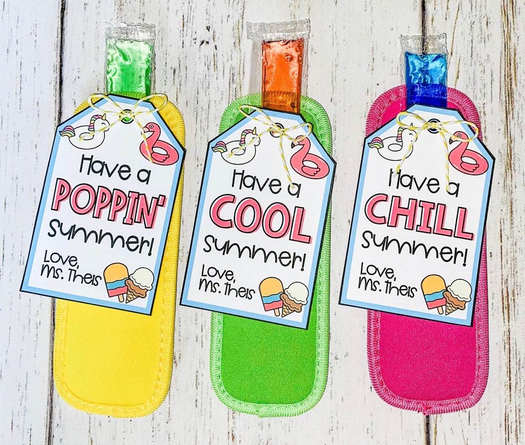 Summer Gift Tags for Popsicles - Etsy