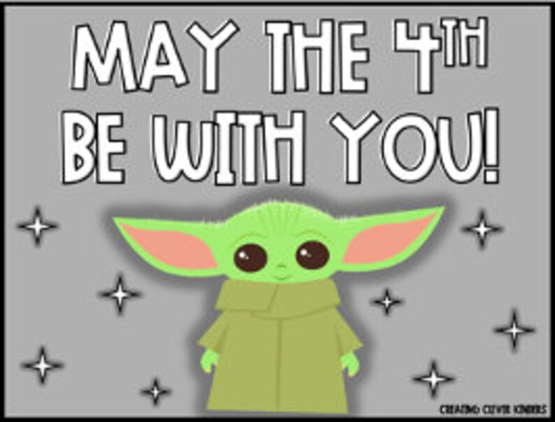 May the 4th Be With You Baby Yoda Gift Tags - Etsy