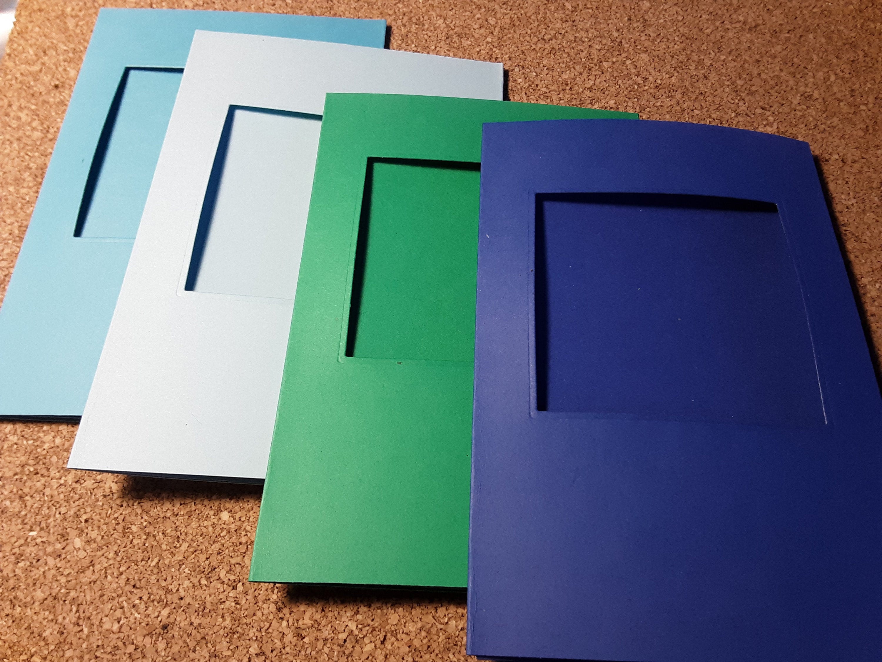 5 Handmade Trifold Square Aperture Cards - Etsy UK