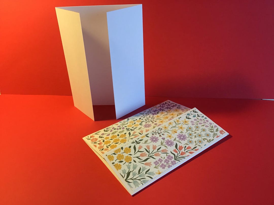 50 Blank "gate-fold" Cards - Etsy