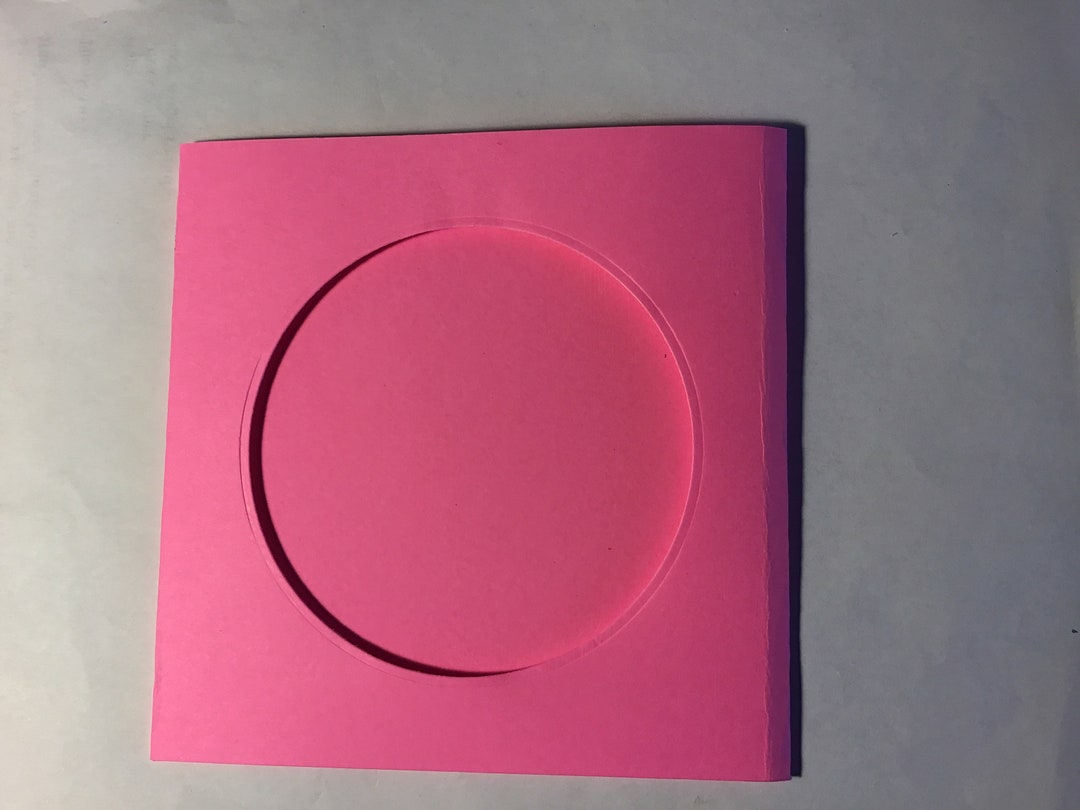 5 Circular Shaped 5 1/2 Sq Trifold Cards - Etsy