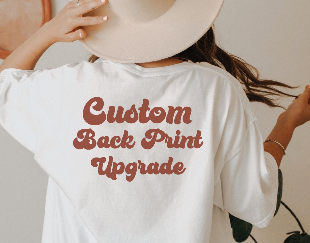 Back Print Upgrade - Etsy