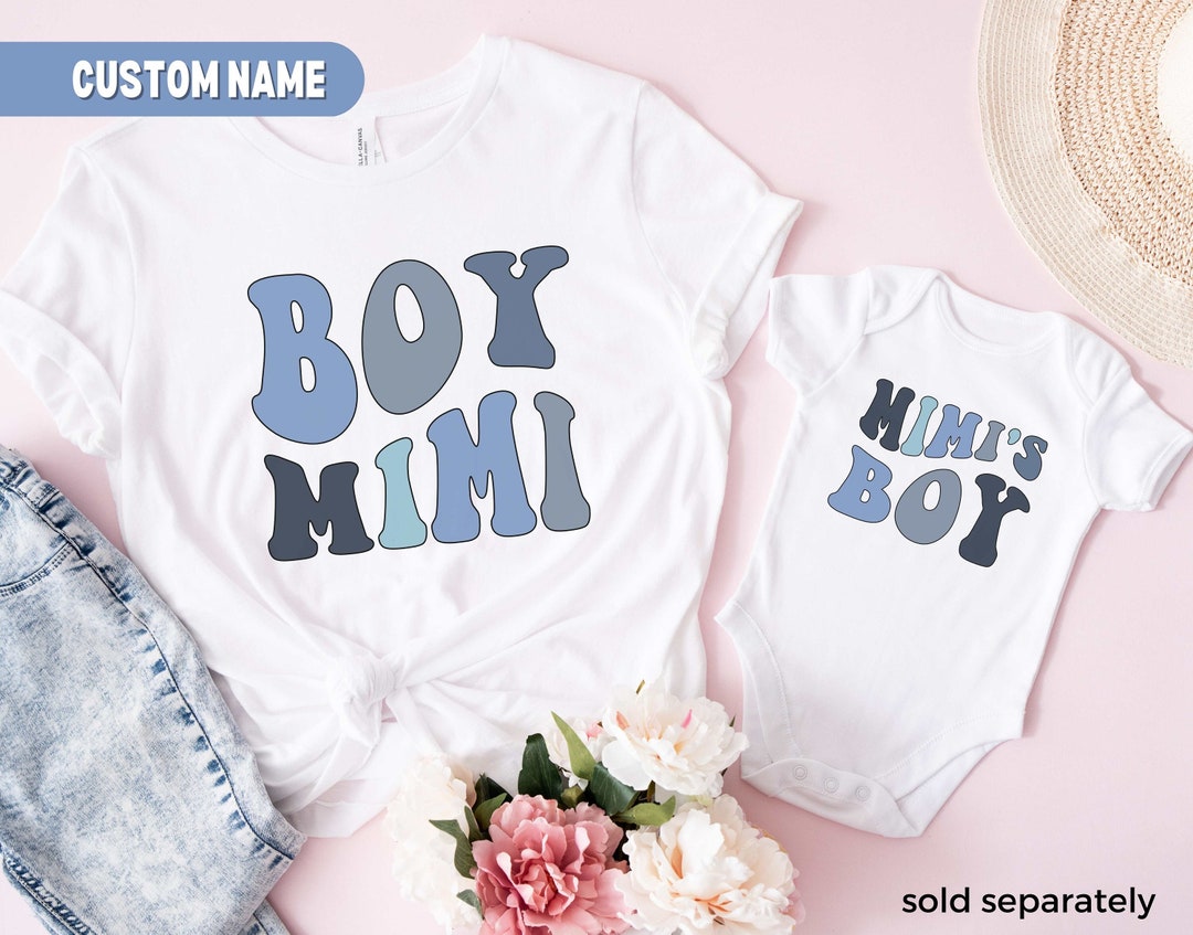 Boy Mimi Mimi's Boy Matching Shirts Retro Tshirts Grandma and Me Mimi ...