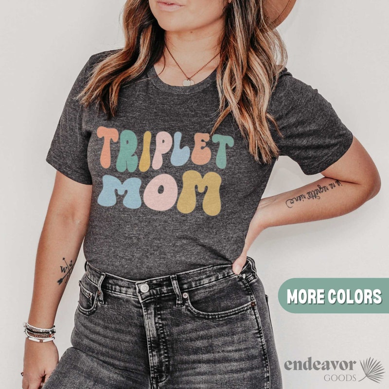 Triplet Mom Shirt - Etsy