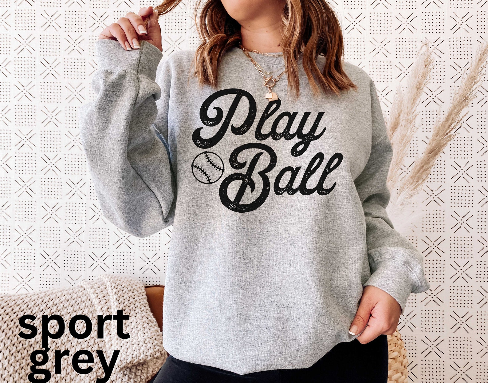 Play Ball Sweatshirt Baseball Mom Sweatshirt Retro Baseball Mama Shirt ...