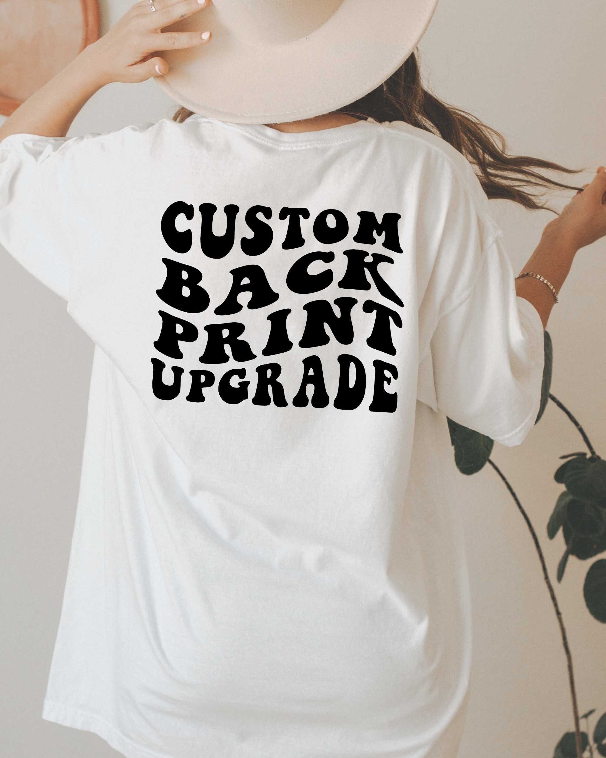 Back Print Upgrade - Etsy