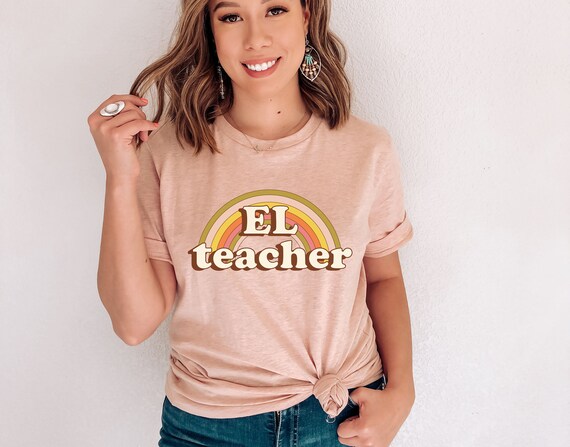 EL Teacher Shirt English Learner Tee Cute Retro Teacher - Etsy