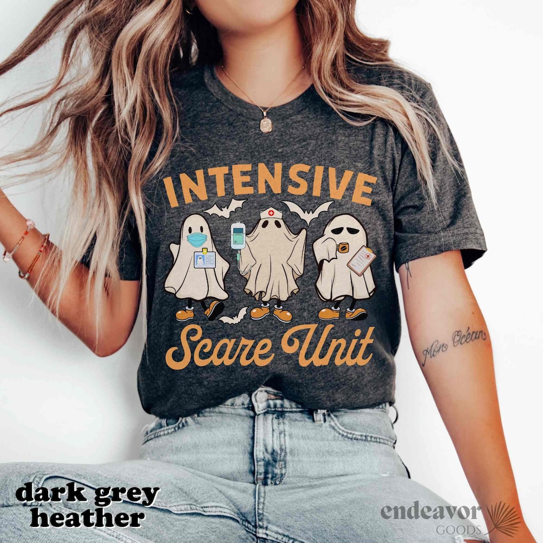 Halloween ICU Shirt ICU Nurse Shirt Halloween Shirt ICU Crew Nursing ...