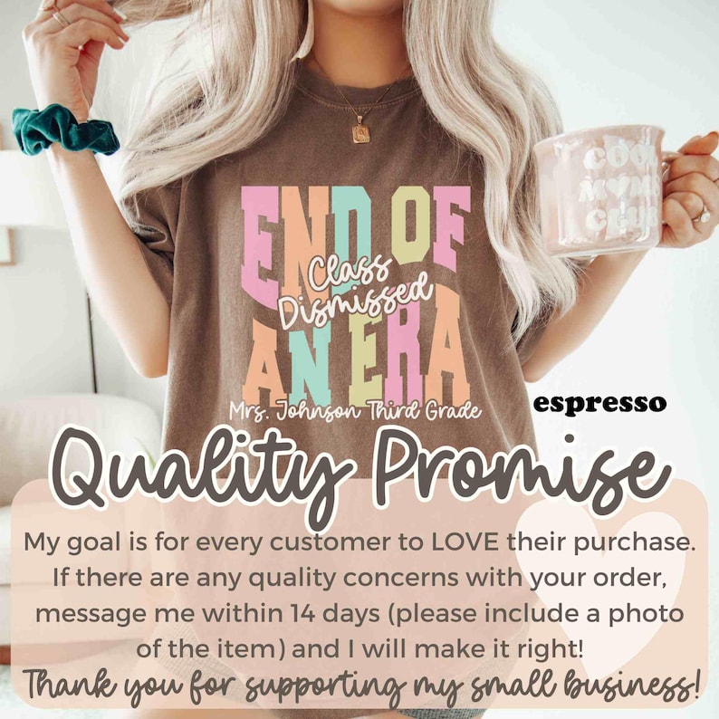 End of an Era Last Day of School Shirt Custom Teacher End of Year T ...