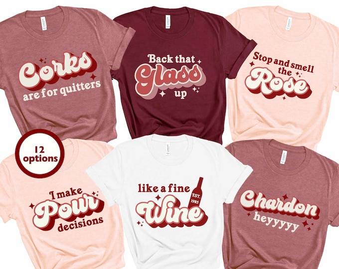 Sip Happens T Shirt for Wine Lovers - Wine Shirts for Women - Gift for ...