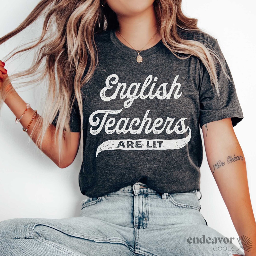 English Teacher Shirt English Teacher Gift Book Lover Shirt English ...
