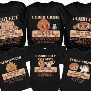 Family Thanksgiving Shirts Friendsgiving Shirts Funny Thanksgiving ...