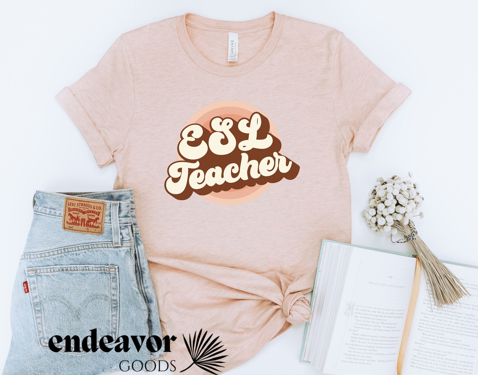 ESL Teacher Shirt English Learner Teacher Tee Cute Retro ESOL - Etsy