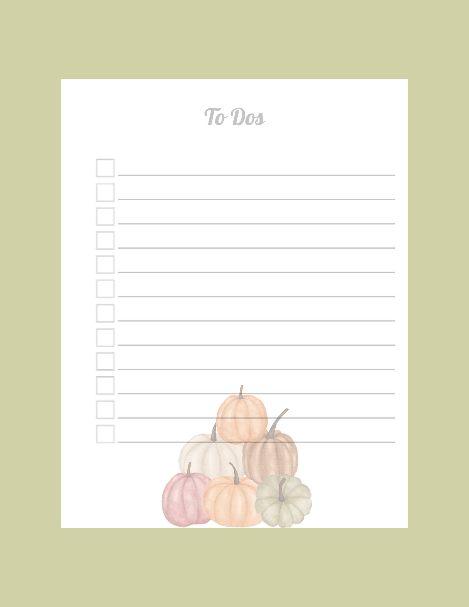 Fall to Do List Printable, Checklist Paper, Note Page Printable, to Do ...