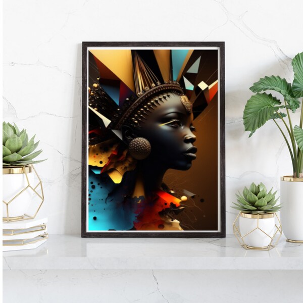 African Abstract - Etsy