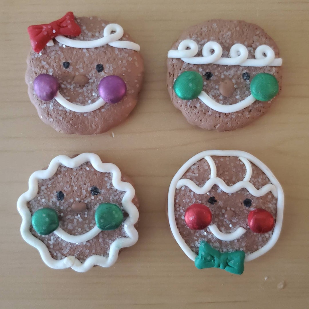 Round Gingerbread Cookies - Etsy