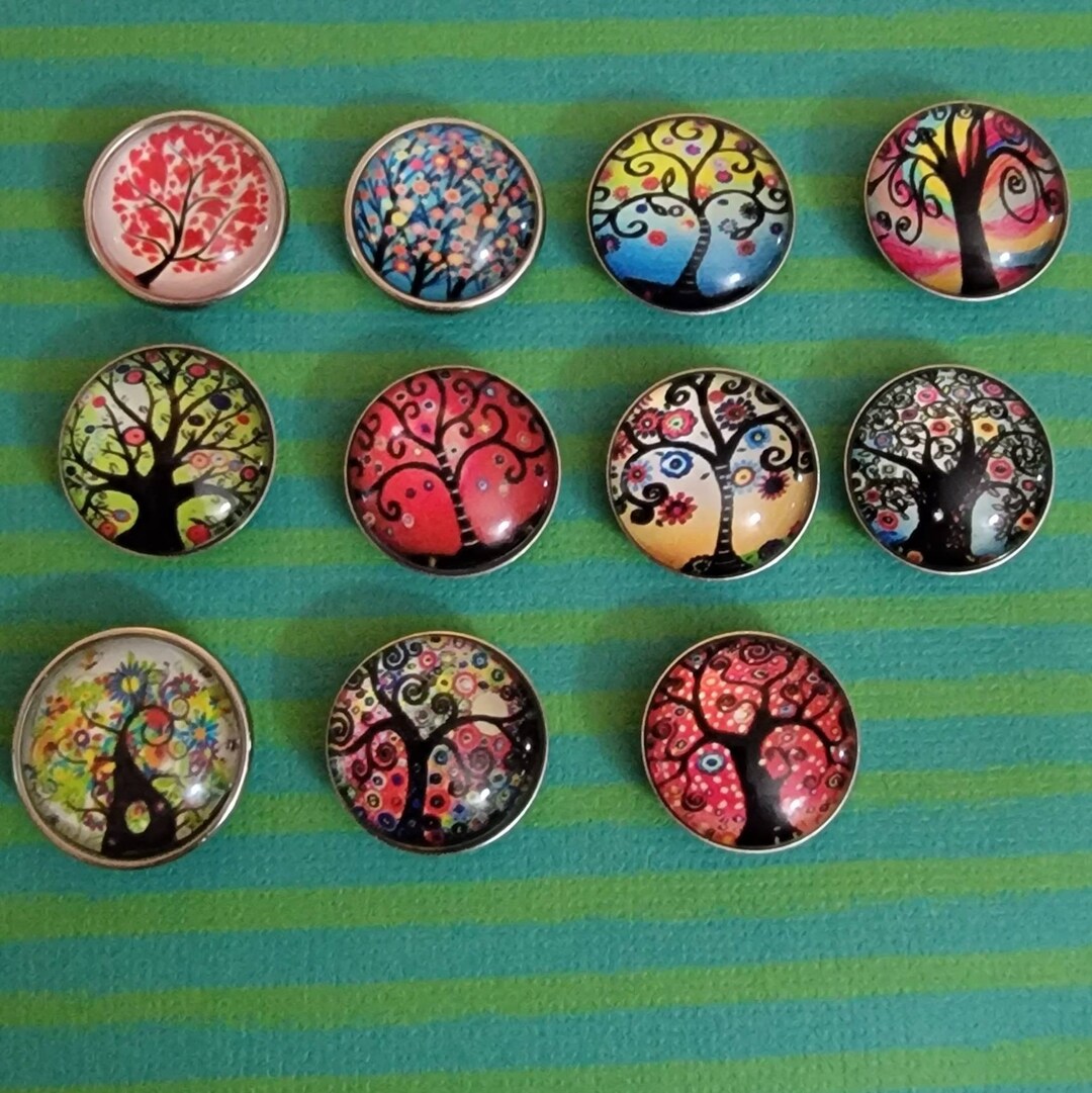 Colorful Trees Snaps (must Need a Base or Contact Me) - Etsy