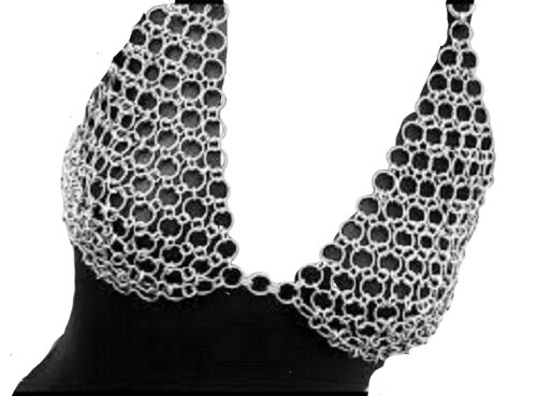Aluminium Butted Chainmail Bikini Top Etsy De