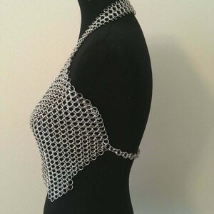 Nickel Free Chainmail Metal Top Halter Armor Bra LARP - Etsy
