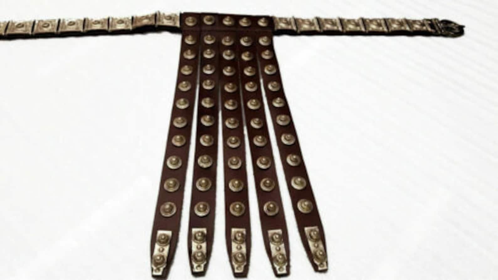 Medieval Roman Belt Heavy Brass Leather Belt Greek Legion - Etsy